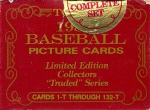 1984 topps tiffany traded factory sealed set 132 cards gooden rookie