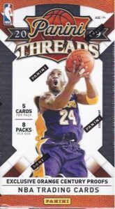 2009/10 2009-10 panini threads basketball factory sealed blaster box 8 packs