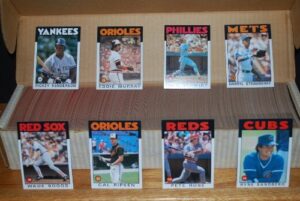 1986 topps baseball complete set (792 cards) (ozzie guillen) len dykstra) cecil fielder) rookie cards)