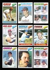 1977 topps baseball complete 660 card set contains andre dawson, dale murphy rookies, hall of famers such as nolan ryan, mike schmidt, reggie jackson, george brett and many more