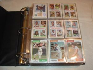 1974 topps baseball card complete baseball card set (660) plus 44 card traded vgex/ex