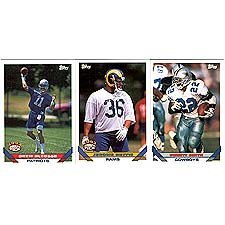 1993 topps football series complete mint hand collated 660 card set.