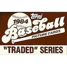 1984 topps traded baseball series complete 132 card set in original factory set box. contains pete rose and tom seaver, plus rookie cards of dwight gooden and bret saberhagen among others.