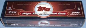 2003 complete topps baseball factory box set