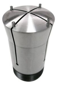 lyndex 360-001s 3j steel emergency collet, 1/16" pilot hole, 3.75" length, 2.20" top diameter, 2" bottom diameter