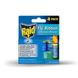 raid fly ribbon bug & insect catcher (4 pack)