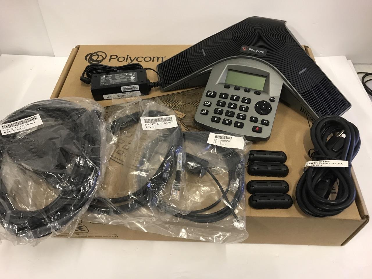 New Polycom 2200-19000-001 SOUNDSTATION Duo Conference Phone with North America Power Supply