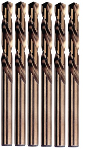 Irwin Tools 30510 5/32-Inch Cobalt Alloy 135-Degree, Left Handed-Mechanics Length, Pack of 6