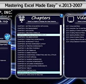 TEACHUCOMP Video Training Tutorial for Microsoft Excel 2013 DVD-ROM Course and PDF Manual