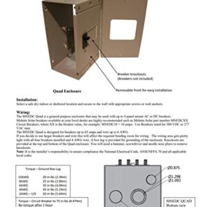 Midnite Solar Breaker Box MNEDC Quad