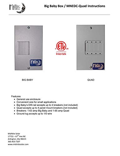 Midnite Solar Breaker Box MNEDC Quad