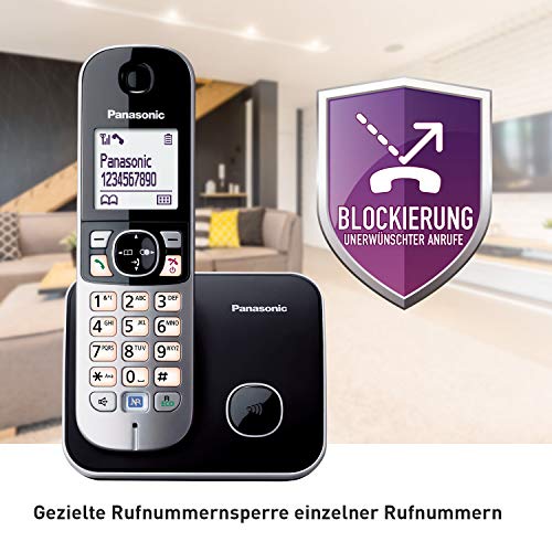 Panasonic KX TG6812 - Schnurlostelefon mit Rufnummernanzeige - DECTGAP