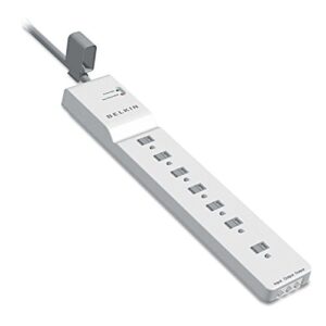 belkin home series surgemaster surge protector 7 outlets 12 ft cord 2160 joules blkbe10720012