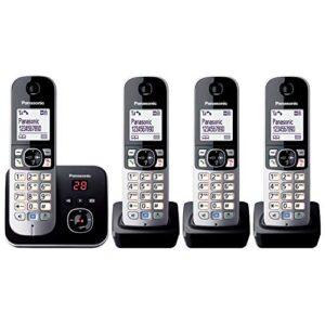 panasonic kx-tg6824gb kx-tg6824gb, dect telephone, kx-tg6824gb (kx-tg6824gb, dect telephone, 120 entries, caller id, black, silver)