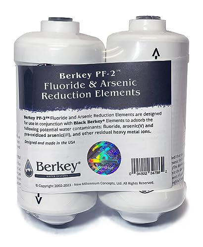 Berkey Authentic Berkey PF-2 Fluoride and Arsenic Reduction Elements (Set of 2 Elements)