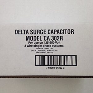 Delta CA302-R 2-Pole 125/250VAC Single Phase Surge Capacitor