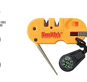 Smith's - S-50364 50364 Pocket Pal X2 Sharpener & Outdoors Tool Yellow