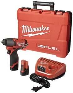 milwaukee 2454-22 m12 fuel 3/8 impact wrench kit w/2 bat