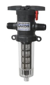 3/4" twistiiclean inline water filter (black 140 mesh / 105 micron)