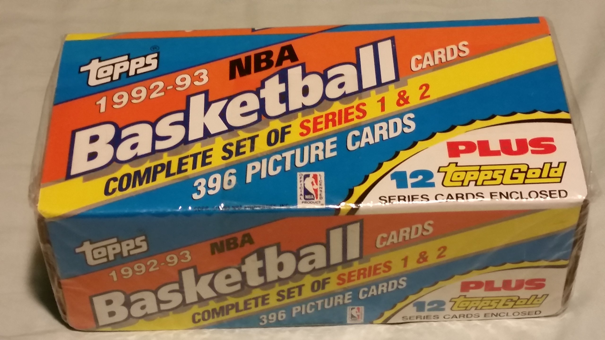 Topps 1992-93 NBA Basketball Cards Complete Set of Series 1 & 2, Plus 12 Topps Gold Series Cards