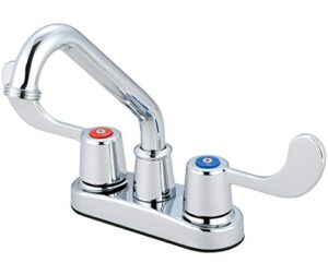 olympia two handle utility laundry faucet, chrome finish, b-8190