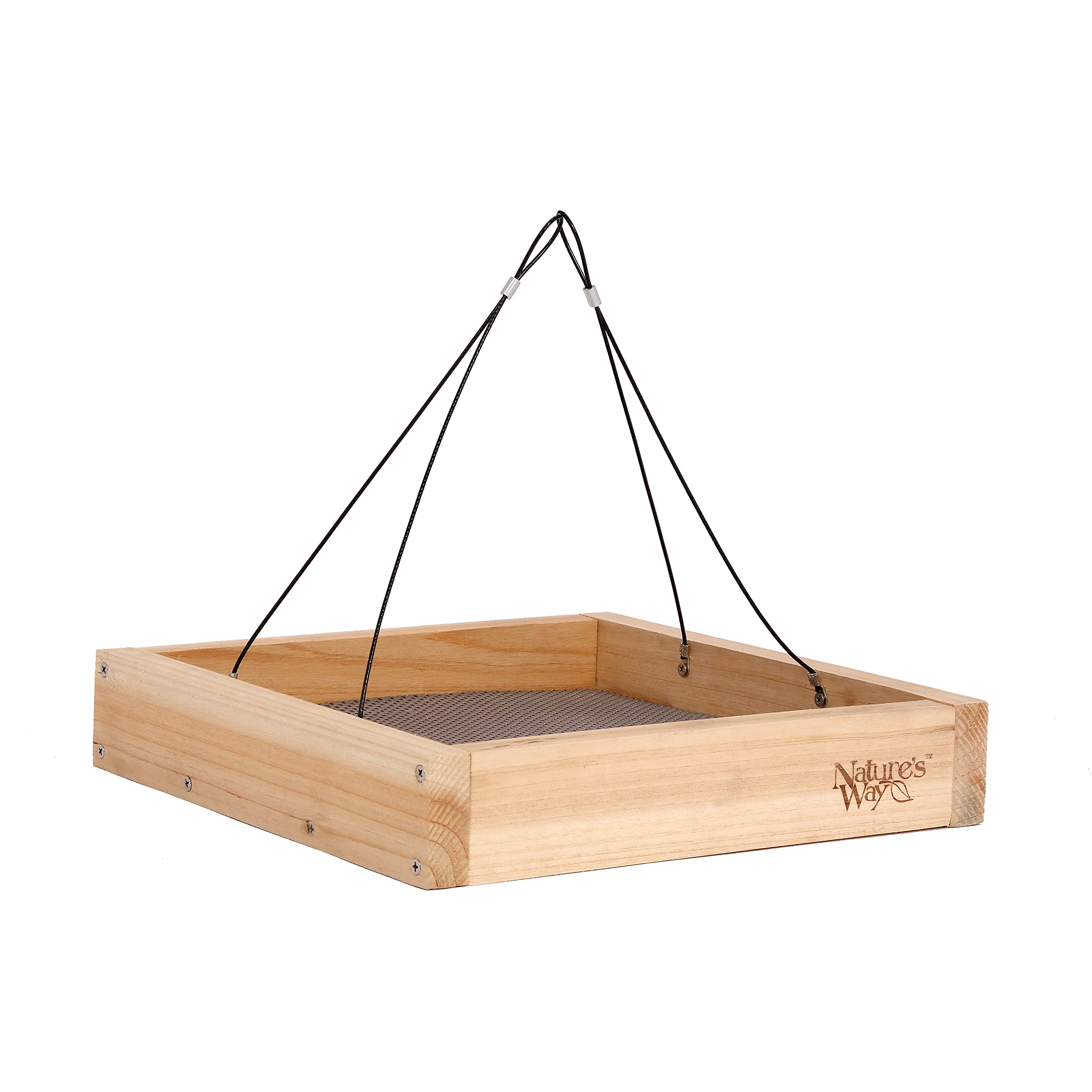 Nature's Way Bird Products CWF3 Cedar Platform Tray Bird Feeder 12" x 12"