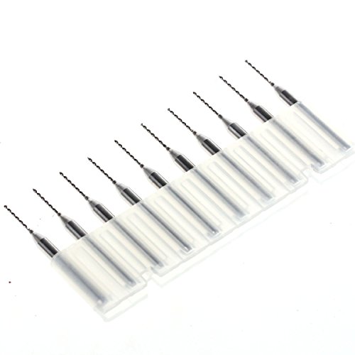 STW 10 Pcs Carbide Micro Drill Bits 0.1mm CNC PCB