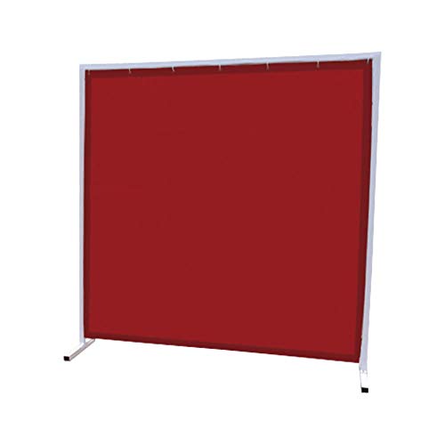 Sellstrom S97240-3 Cepro Vinyl Gazelle Welding Curtain and Lightweight Frame Kit, 6' Width x 6' Height x 14 mil Thick, (Transparent Green)