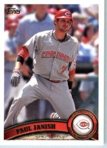 2011 topps baseball card #358 paul janish - cincinnati reds - mlb trading card (series 2)