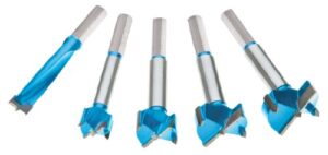 roman carbide dc1918 carbide forstner bit set, 1/2-inch to 1-3/8-inch, 5-piece