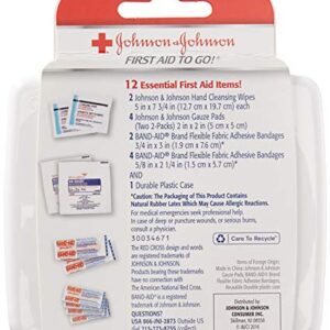 JOHNSON & JOHNSON First Aid to Go Kit 12 Items 1 Each (Pack of 2)