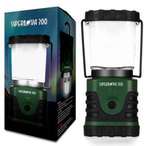 supernova 300 lumens ultra bright led camping and emergency lantern