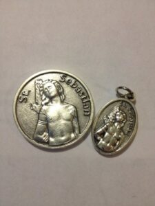 jmj products, llc st. sebastian medal with pocket token (set)