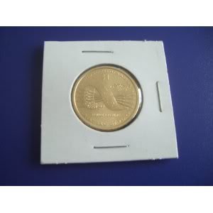 Toy / Game 2010 D Mint Sacagawea Native American Golden Dollar Uncirculated Coin W/ 2X2 Cardboard Mylar Holder