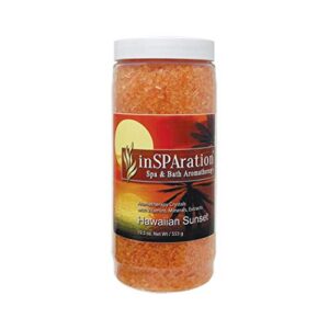 insparation 7460c hawaiian sunset crystal for spa and hot tubs, 19-ounce,orange