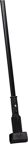 Carlisle FoodService Products 3697000 Vinyl Coated Metal Mop Handle, 15/16" Diameter x 60" Length, Black, For Jaw Style Wide Band Mops (Pack of 12)