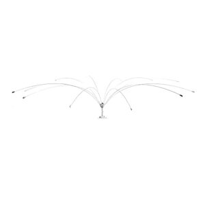 bird b gone mmbs600spn spinning spider bird deterrent, 6-foot, silver