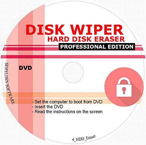 2017 Professional Hard Drive Eraser / Wiper CD Disc Disk 32/64Bit [Windows - Linux - Mac] DISC WIPER CD - HARD DRIVE DATA ERASER