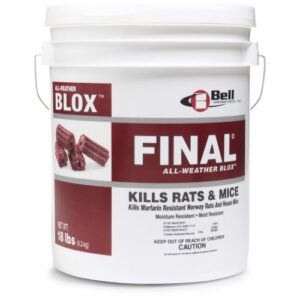 bell final blox rodent bait poison 18#- brodifacoum