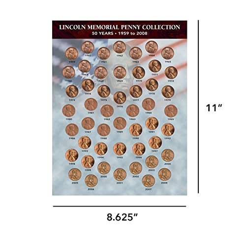 American Coin Treasures American Coin Treasures Lincoln Memorial Penny Collection 1959-2008 Novelty