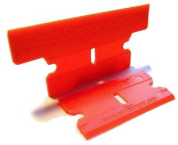 MINISCRAPER Plastic Razor Blades,T-2 Blade 50% Wider 10 Pack