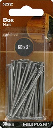 Hillman Polished Box Nails (6D x 2") - 30 pieces (Silver)