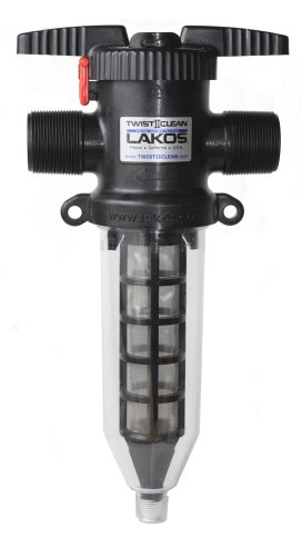 1-1/2" TwistIIClean Inline Water Filter (Black - 140 mesh/105 micron)