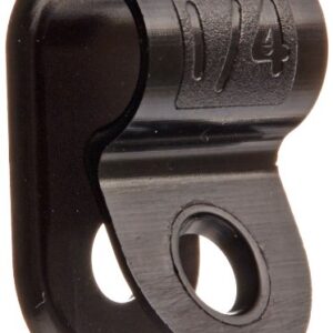 NSI NCH-250-0 Heavy Duty Nylon Cable Clamp, 0.25" Diameter, 0.5" Width, Black