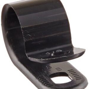 NSI NCH-500-0 Heavy Duty Nylon Cable Clamp, 0.5" Diameter, 0.472" Width, Black