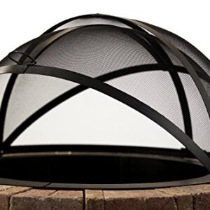 Hampton's Buzaar 40 Inch Fire Pit Easy Access Spark Screen