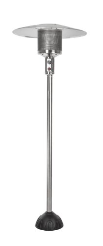 Fire Sense 61445 Natural Gas Patio Heater 45,000 BTU With Electric Ignition System CSA Approved For Commercial & Residential - Stainless Steel