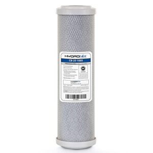 hydronix cb-25-1005 whole house ro & drinking systems nsf coconut carbon block water filter 2.5 x 10-5 micron