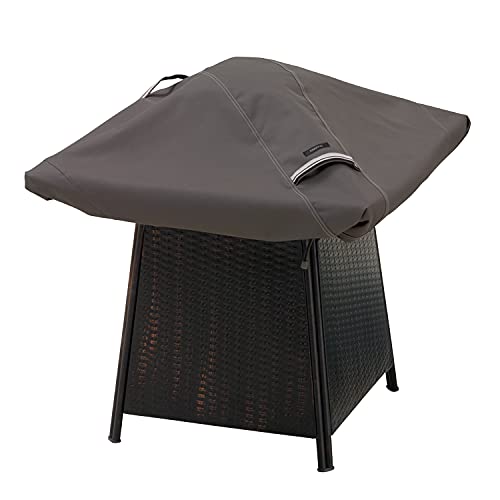 Classic Accessories Ravenna Water-Resistant 40 Inch Square Fire Pit Cover, Outdoor Firepit Cover