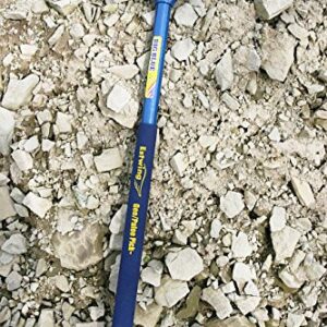 ESTWING Geo/Paleo Rock Pick - 25" Geologist Tool with All Steel Construction & Vinyl Cushion Grip - GP100, Blue